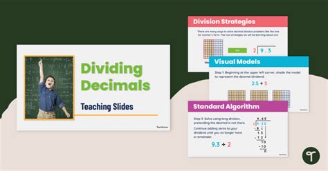 Dividing Decimals By Whole Numbers Teaching Slides Teach Starter
