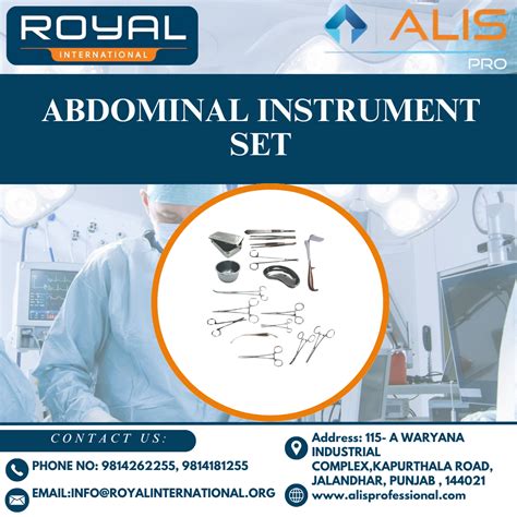 Abdominal Instrument Set At Best Price In Jalandhar Punjab Royal