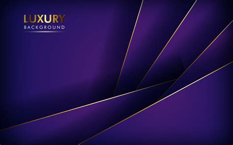 Luxurious Abstract Purple Gradient Golden Line With Overlap Layers Background Eps10 Vector