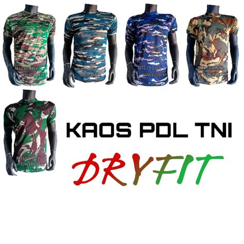 Jual Kaos Pdl Tni Dryfit Kaos Loreng Tni Ad Terbaru Kaos Loreng Tni