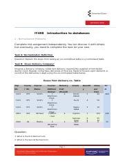 Task 2 Normalisation Solution Docx IY498 Introduction To Databases
