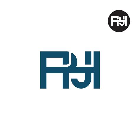 Letter Phj Monogram Logo Design 44772193 Vector Art At Vecteezy