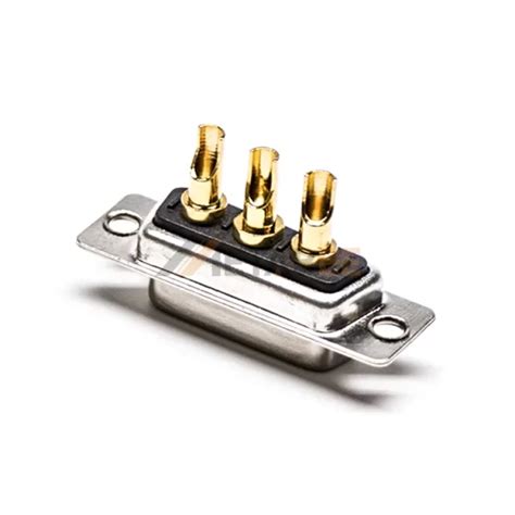 3v3 D Sub 3 Pin Female Power Connector For Cable Solder Cup Metabeeai