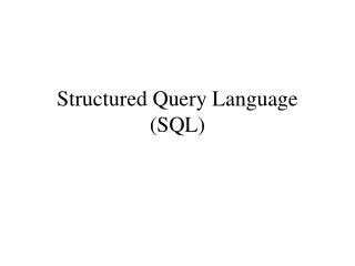 PPT SQL Structured Query Language 5 Types Of Statements PowerPoint Presentation ID 6502372