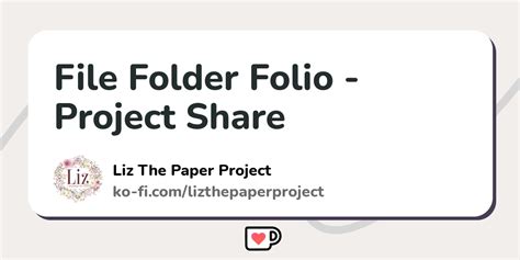 File Folder Folio Project Share Ko Fi ️ Where Creators Get Support