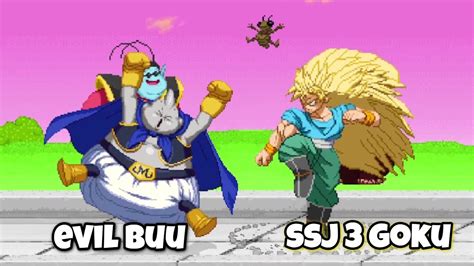 Goku Ssj Vs Evil Buu Dragon Ball Fights Mugen Youtube