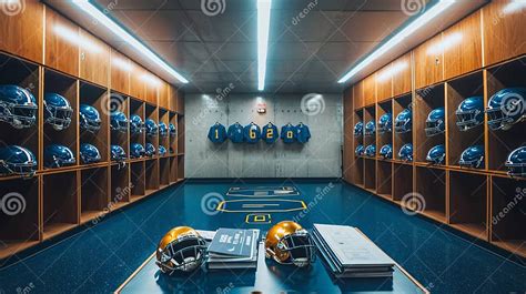 Explore The Ultimate Locker Room Setup Before The Game With Playbooks