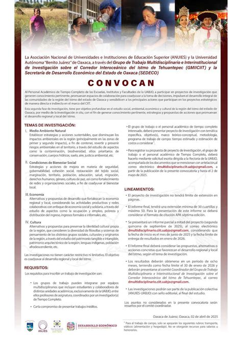 CONVOCATORIA SNII Académica