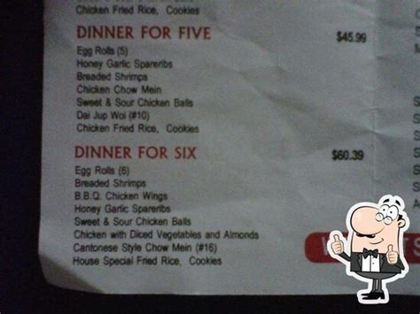 Menu At Orient Restaurant Sudbury Regent St