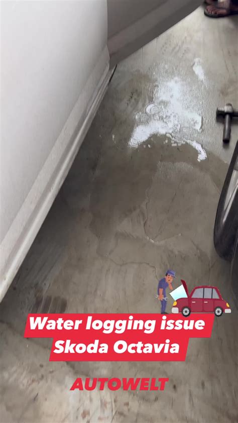skoda octavia water logging issue bad weather barrier rubber strip made