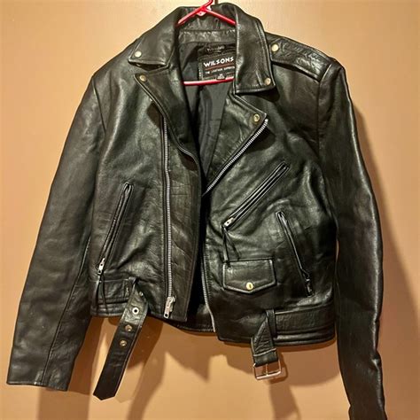 Wilsons Leather Jackets And Coats Vintage Wilsons Leather Biker