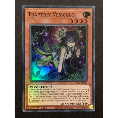 Traptrix Vesiculo Mp22 En063 Super Rare 1st Edition