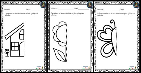 Fichas Para Trabajar La Simetría Actividades De Infantil Y Primaria