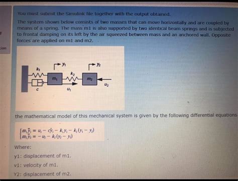 Solved You Must Submit The Simulink File Together With The Chegg