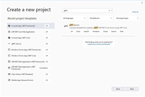 Building GRPC Solutions Using Visual Studio 2019