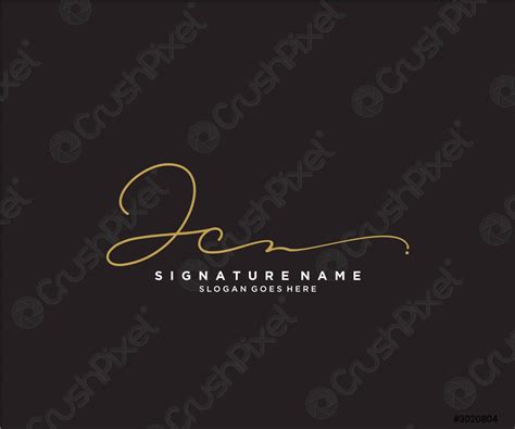 Letter Jc Signature Logo Template Vector Stock Vector 3020804