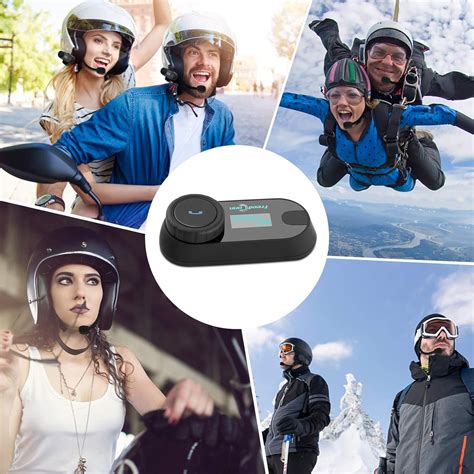 Helmet Bluetooth Intercom Kit Microphone Headphone Motorcycle Intercom Headset 800m Full Duplex