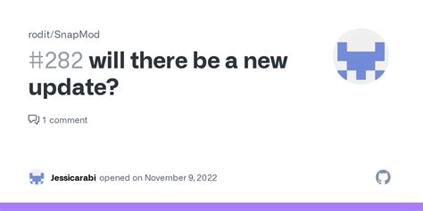 Will There Be A New Update · Issue 282 · Roditsnapmod · Github