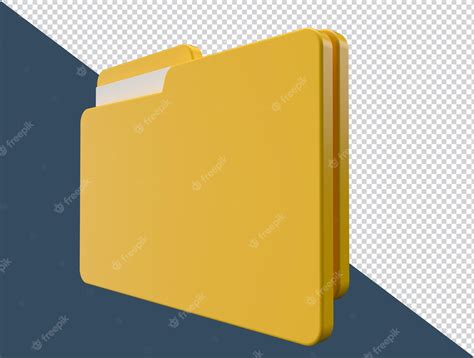 Premium Psd 3d Render Of Folder