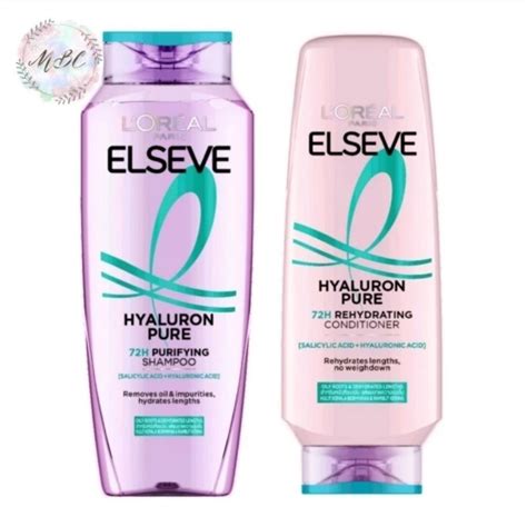 Jual Loreal Elseve Hyaluron Pure Shampoo Conditioner 72h Purifying Shampoo Rehydrating