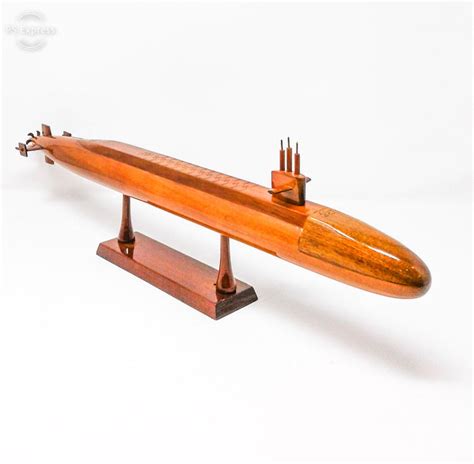 Ohio Class Submarine Wood Model Wood Art Usa