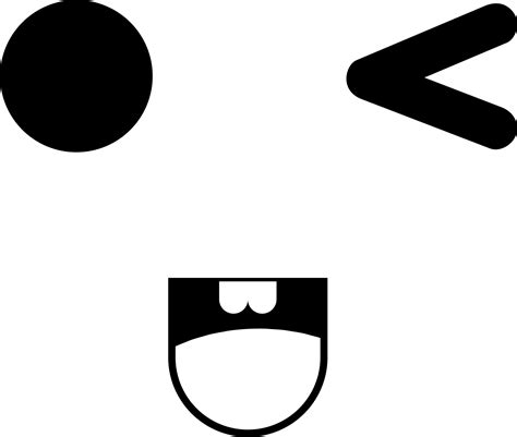 Wink Face Sticker Illustration On Transparent Background 48337578 PNG