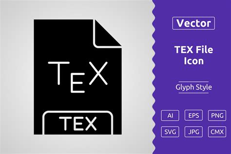 TEX File Format Icon Graphic By Muhammad Atiq Creative Fabrica