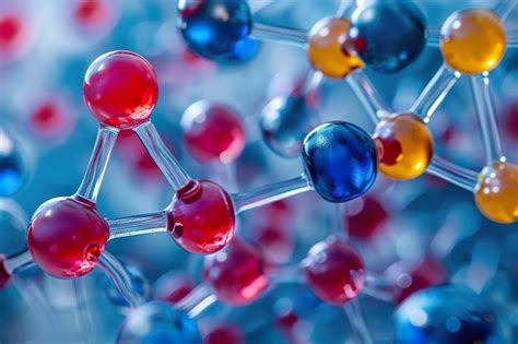 Molecule Atom Model Abstract Structure Science And Medical Concept