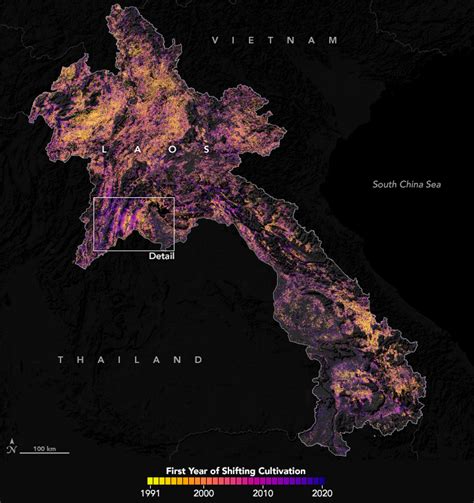 Shifting Agriculture Map