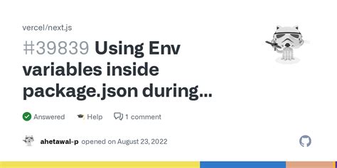 setting environment variables in package json