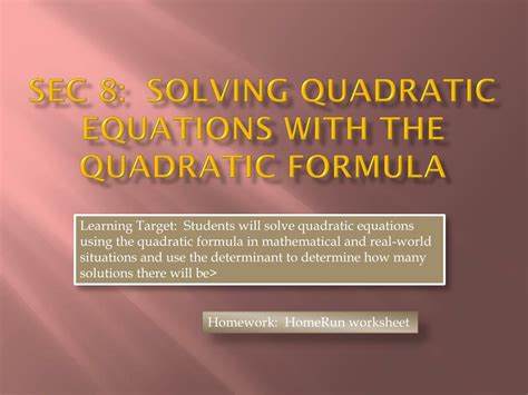 Real Life Quadratic Equations Worksheet Applying Math To Everyday