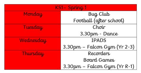 Clubs Scott Primary School