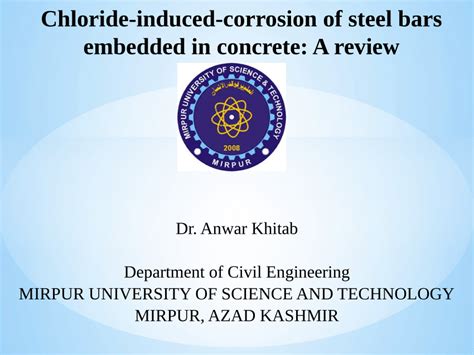 Pdf Modelling Of Chloride Diffusion Through Concrete Using Ficks Laws Of Diffusion