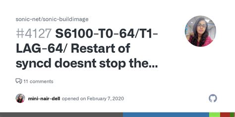 S6100 T0 64t1 Lag 64 Restart Of Syncd Doesnt Stop The Syncd Process · Issue 4127 · Sonic Net