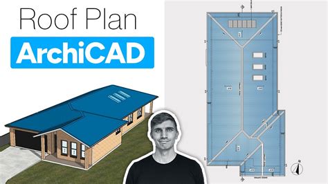 How To Draw A Roof Plan Archicad Tutorial Youtube