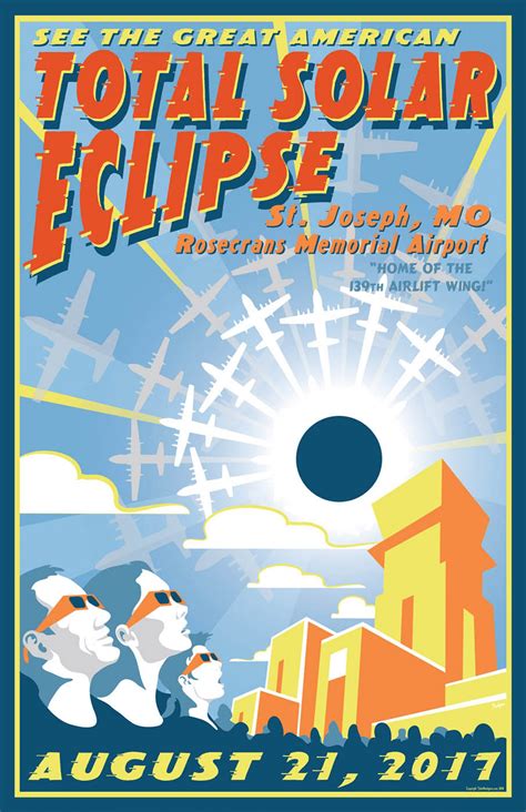 Tyler Nordgren Designs Retro Posters To Advertise Todays Solar Eclipse