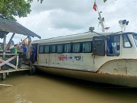 ဘူးသီးတောင် ရသေ့တောင် စစ်တွေမြို့များသို့ ပြေးဆွဲလျက်ရှိသည့်ရွှေပြည်တန် အမြန်ရေယာဥ်မှာကိုဗစ် ၁၉