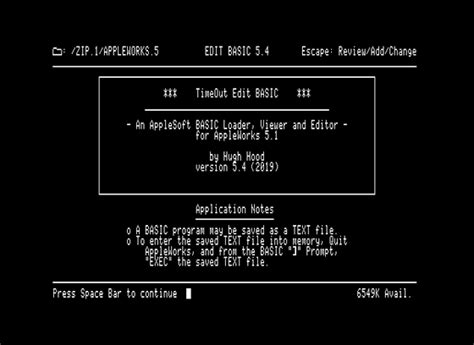 TimeOut Edit BASIC Released Call A P P L E