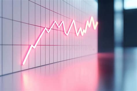 Red Line Graph Showing Fluctuating Stock Market Performance Stock Illustration Illustration Of