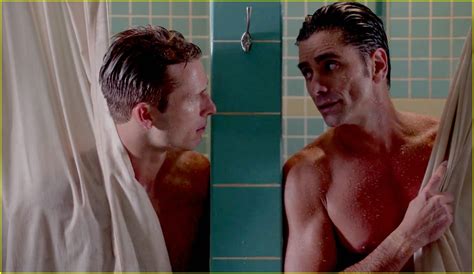 John Stamos And Glen Powell Steam Up Scream Queens With Sexy Shower