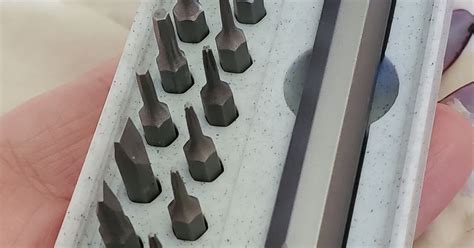 Gridfinity Manual Precision Screwdriver With 26 Bits Holder 3x1x3