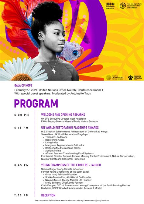 Gala Of Hope Program Un Decade On Restoration