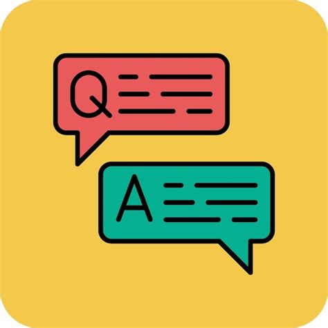 Icono De Las Respuestas Vector Premium