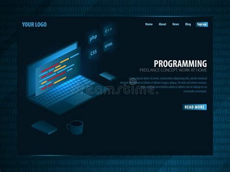 Isometric Developing Programming And Coding Technologies Can Use For