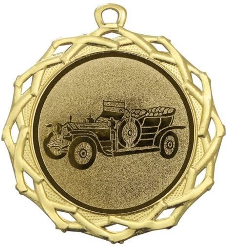 DI Oldtimer Medaille mm Ø inkl Band Kordel montiert GS Pokale