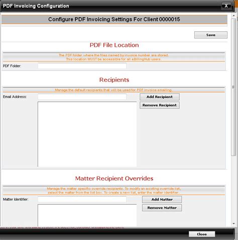 Map Clients To The PDF Invoicing Client