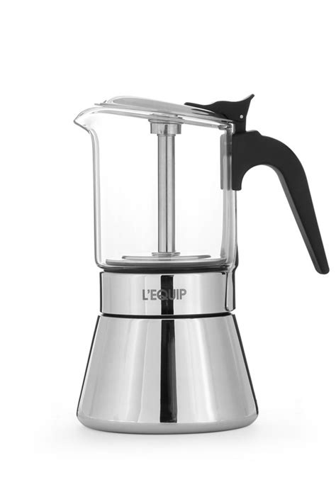 리큅 홈메이드 에스프레소 스테인리스 강화유리 모카포트 Lmp Gs240lequip