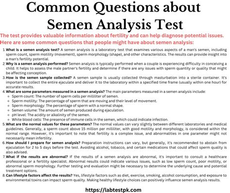 Semen Analysis Test