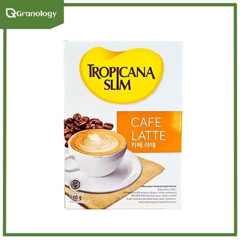 Tropicana Slim Cafe Latte Sugar Free Kopi Krimer 1 Box Isi 10 Sachet