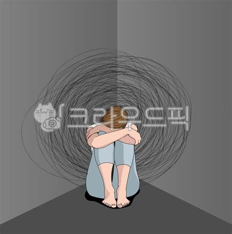 마음의병 우울증 우울 감정 부정적인 사진이미지일러스트캘리그라피 Suuuuu01작가